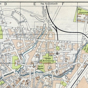 Grodno Map - Old Map of Grodno - Hrodna Map - Map of Poland - Poland ...