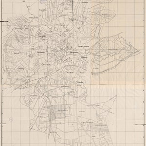 Wilno Map, Old Wilno Map, Retro Wilno Map, Map of Wilno, Retro Map of ...