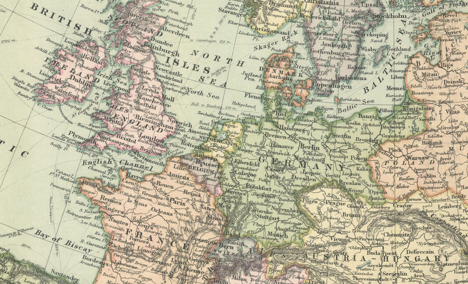 Alte Karte Von Europa, Alte Europa Karte, Landkarte Europas, druckbarer ...