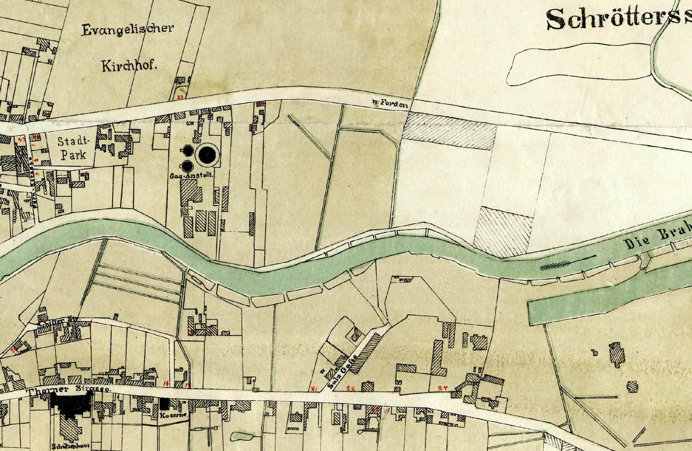 Bromberg City, Bydgoszcz Plan, Map of Bydgoszcz, Bydgoszcz Print, Old ...