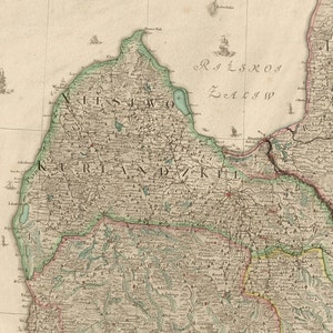 Old Latvia Map, Courland Map, Kurlandia Map, Inflanty Map, Polish ...