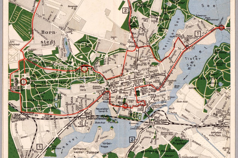 Potsdam Karte, Potsdam Stadtplan, Potsdam Stadtkarte, Potsdam Map, Map ...