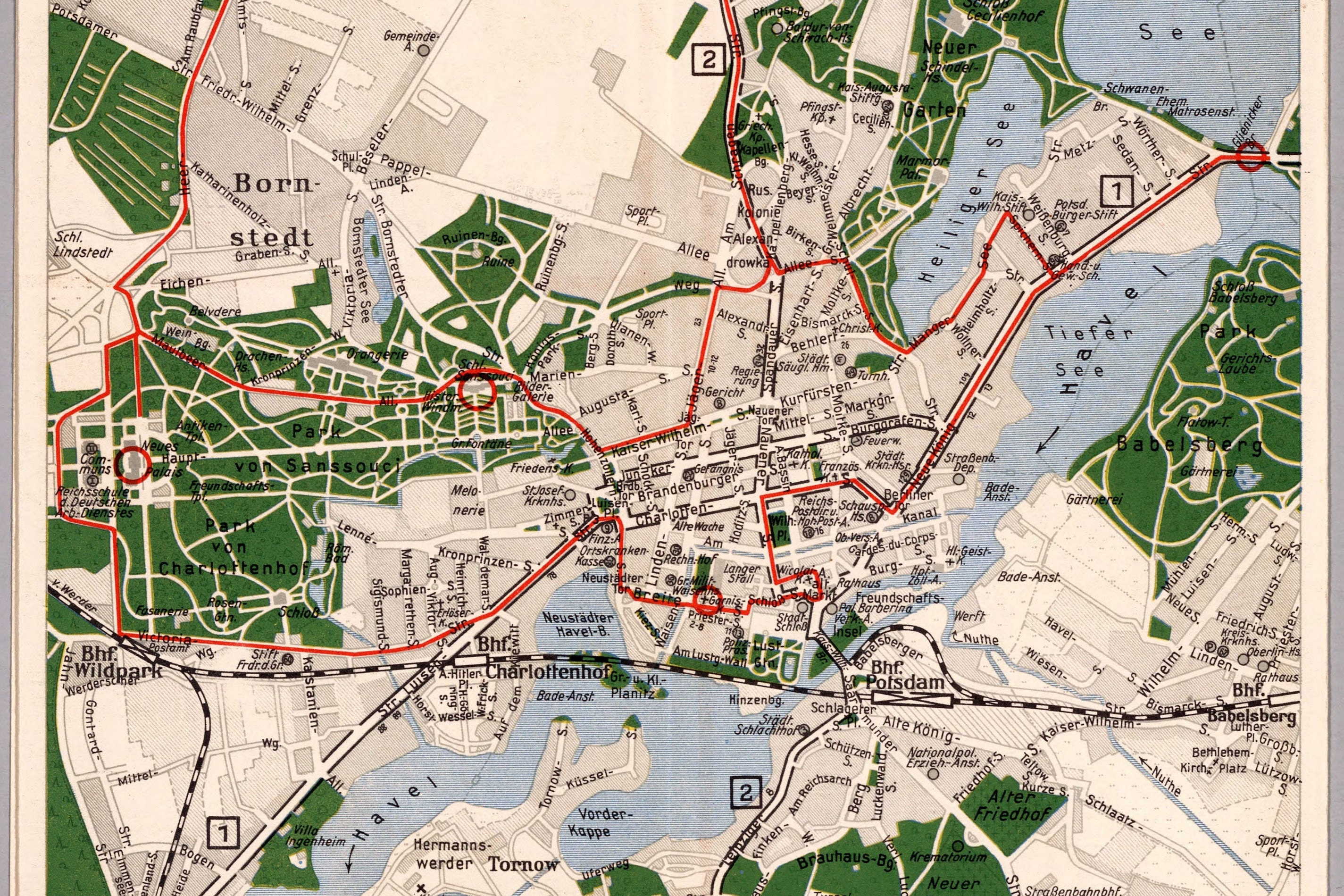Potsdam Karte, Potsdam Stadtplan, Potsdam Stadtkarte, Potsdam Map, Map ...
