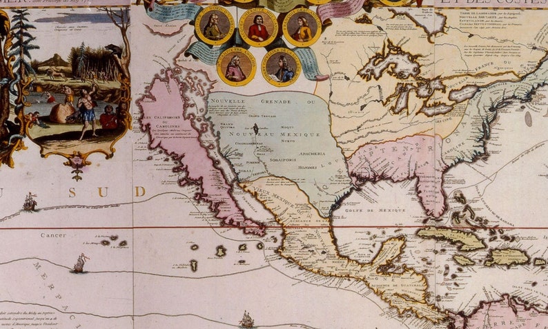 Old Map of America, America Map, Old USA Map, Old US Map, Vintage Map ...