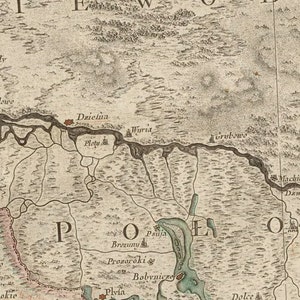 Old Map of Poland, Rizzi Zannoni, Carte De La Pologne, Wilno Map ...