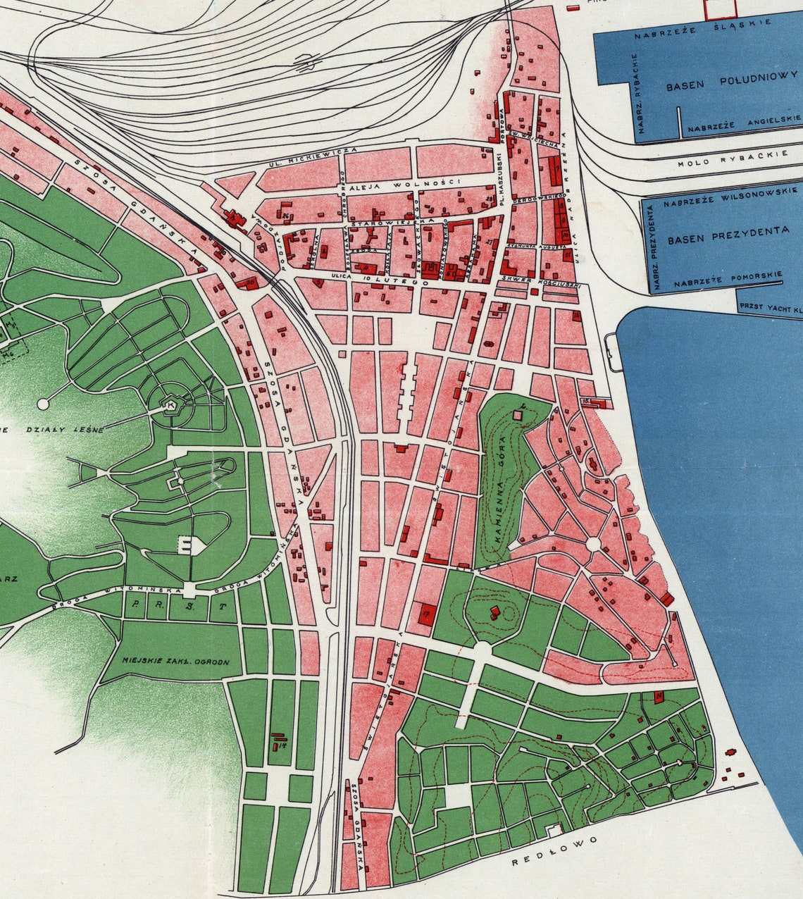 Gdynia Map Gdynia City Print Europe Map Map of Poland Map Art Poland ...