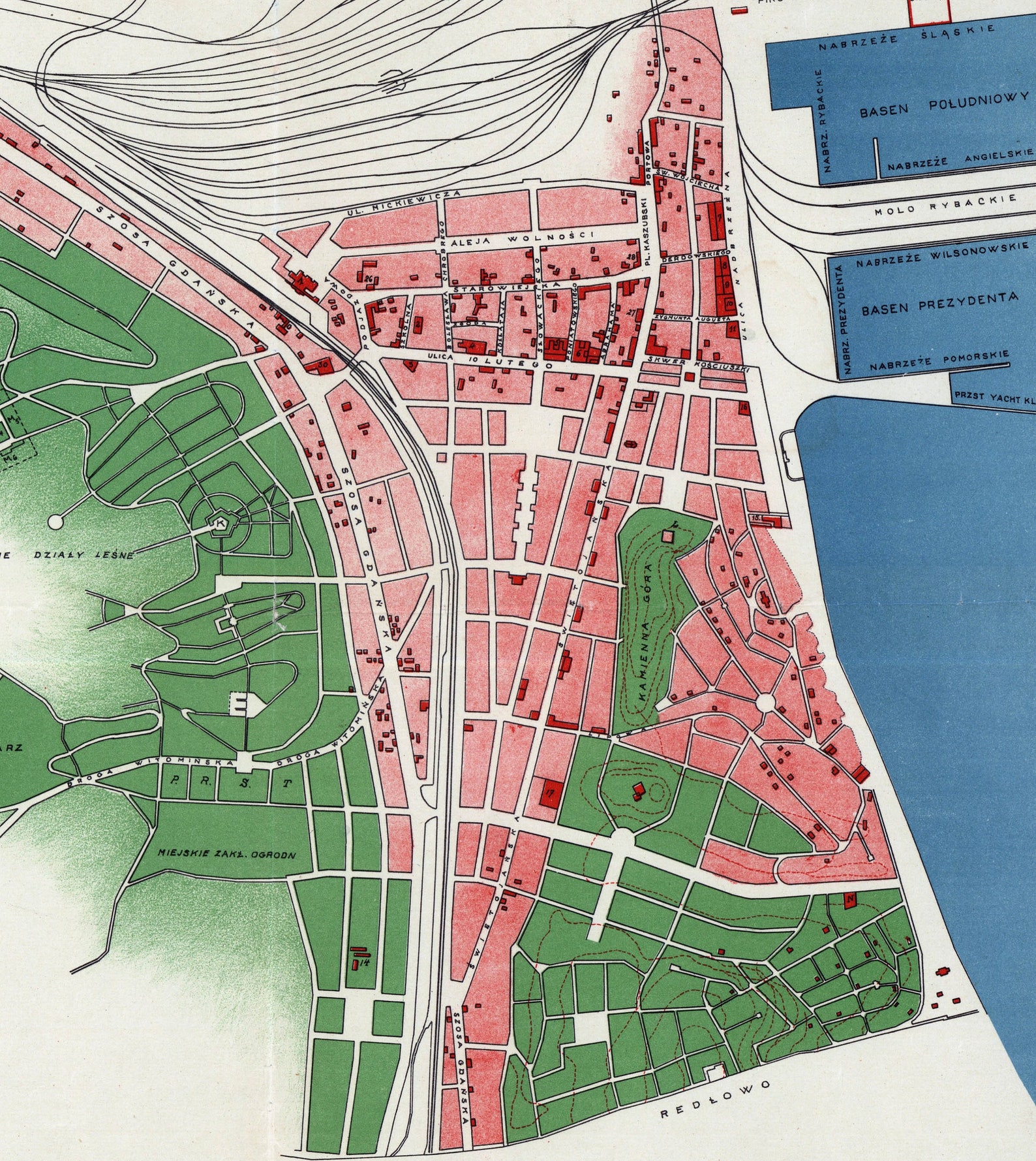 Gdynia Map Gdynia City Print Europe Map Map of Poland Map Art Poland ...