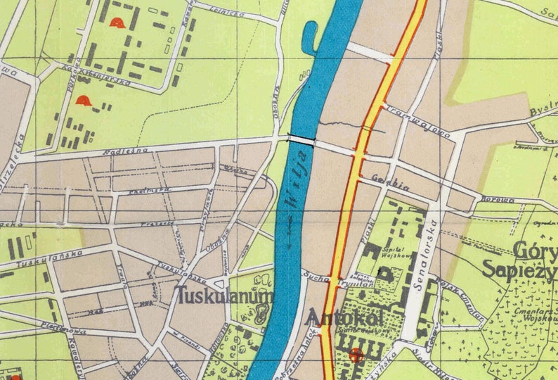 Wilno Map, Vilnius Map, Map of Wilno, Map of Vilnius, Old Vilnius Map ...
