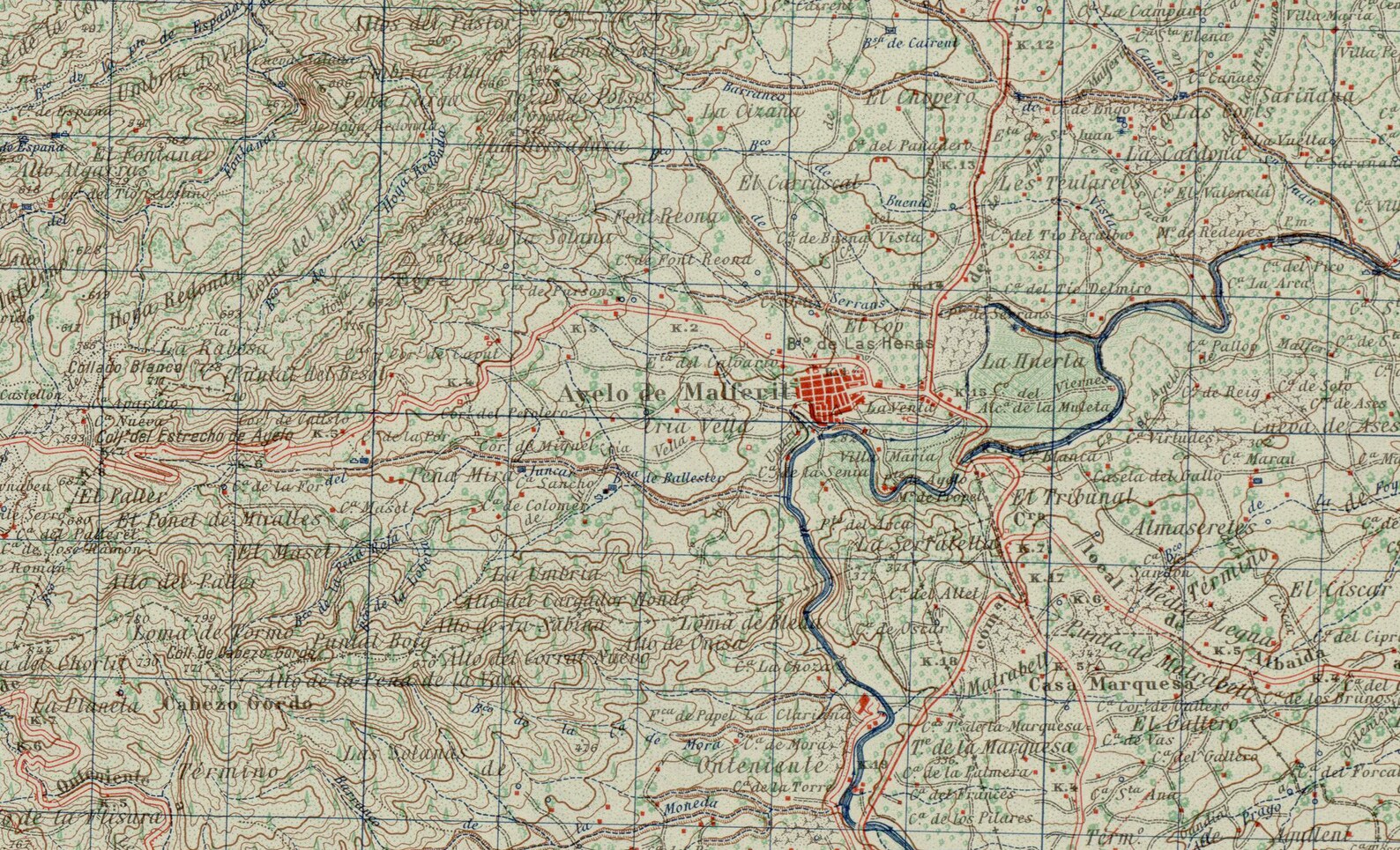 Canals Map, Map of Canals, Canals Plan, Canals Spain, Canals Poster ...