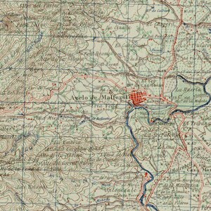 Canals Map, Map of Canals, Canals Plan, Canals Spain, Canals Poster ...