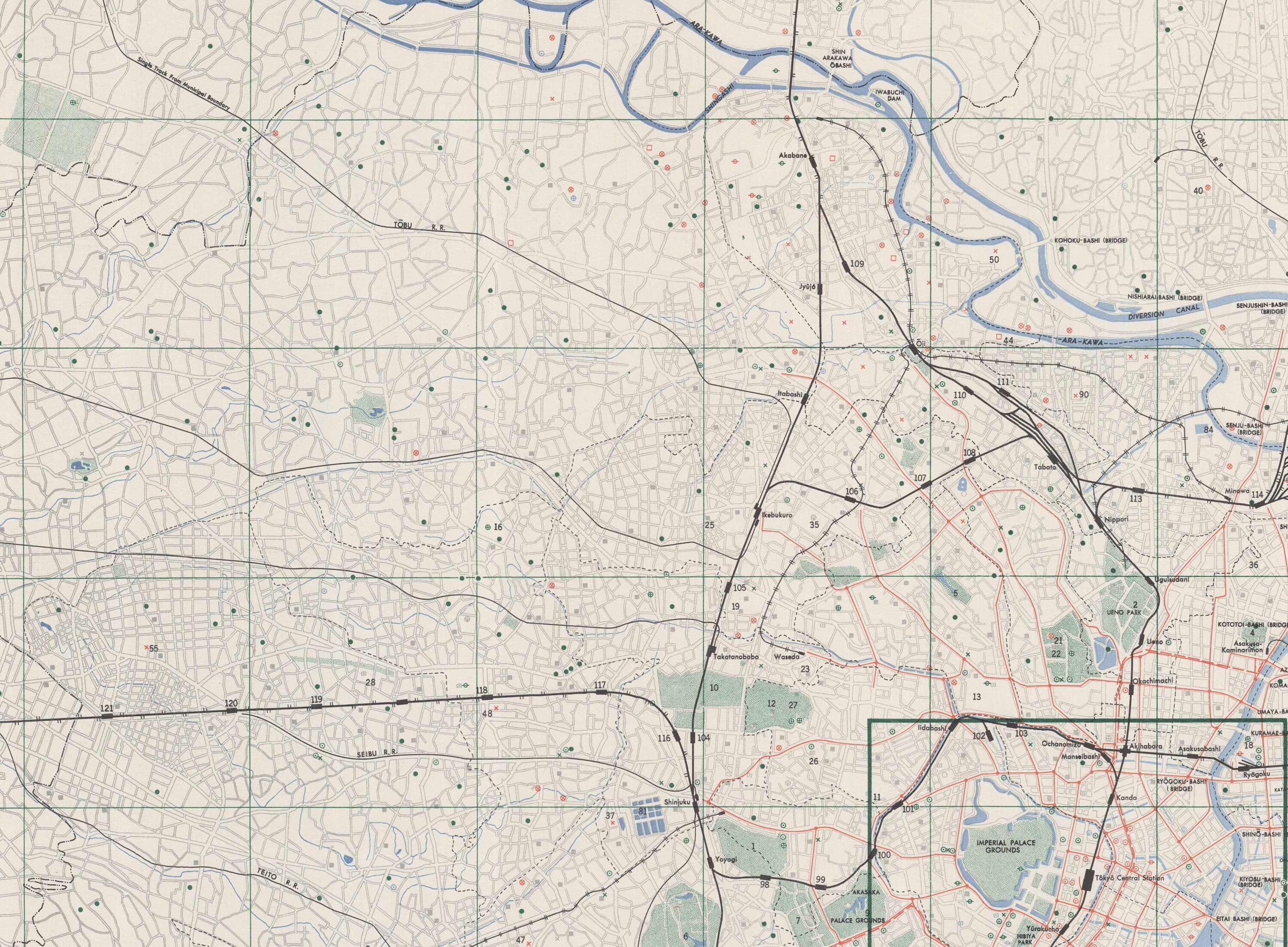 Tokyo Map, Map of Tokyo, Tokyo Print, Tokyo Poster, Japan Map, Map of ...