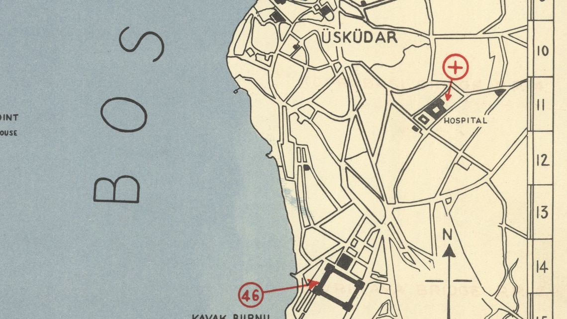 Istanbul Map, Map of Istanbul, Old Istanbul, Retro Istanbul City ...