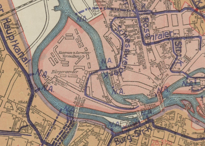 Sewer of Wroclaw, Old Map of Wroclaw, Wroclaw Poland Art, Wroclaw ...