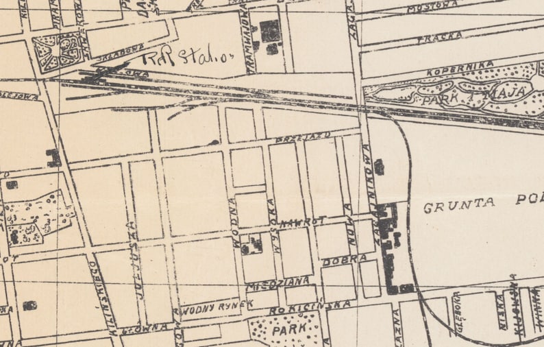 Lodz Map, Map of Lodz, Lodz Plan, Lodz Print, Łódź Map, Lodz Poster ...