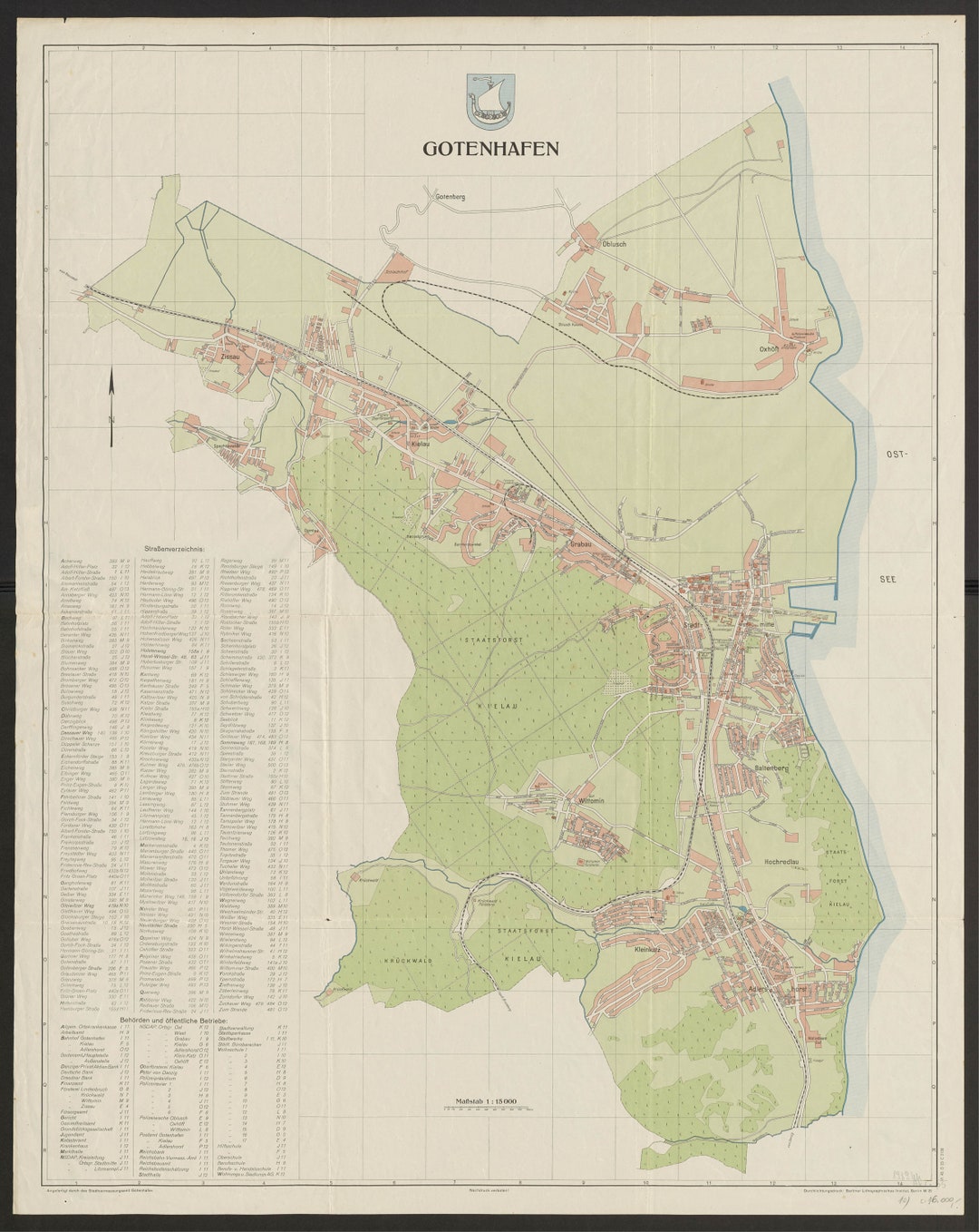 Gdynia Map, Gdynia City Plan, Gotenhafen Map, Map of Gdynia, Old Gdynia ...