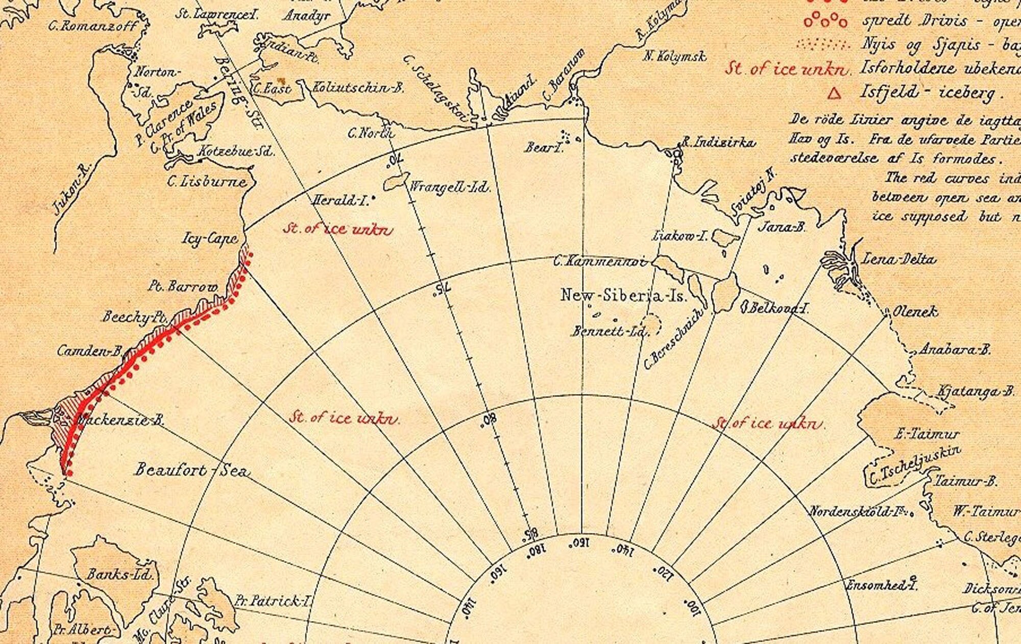 Map of the North Polar Region, Polar Map, Arctic Map, North Pole Map ...