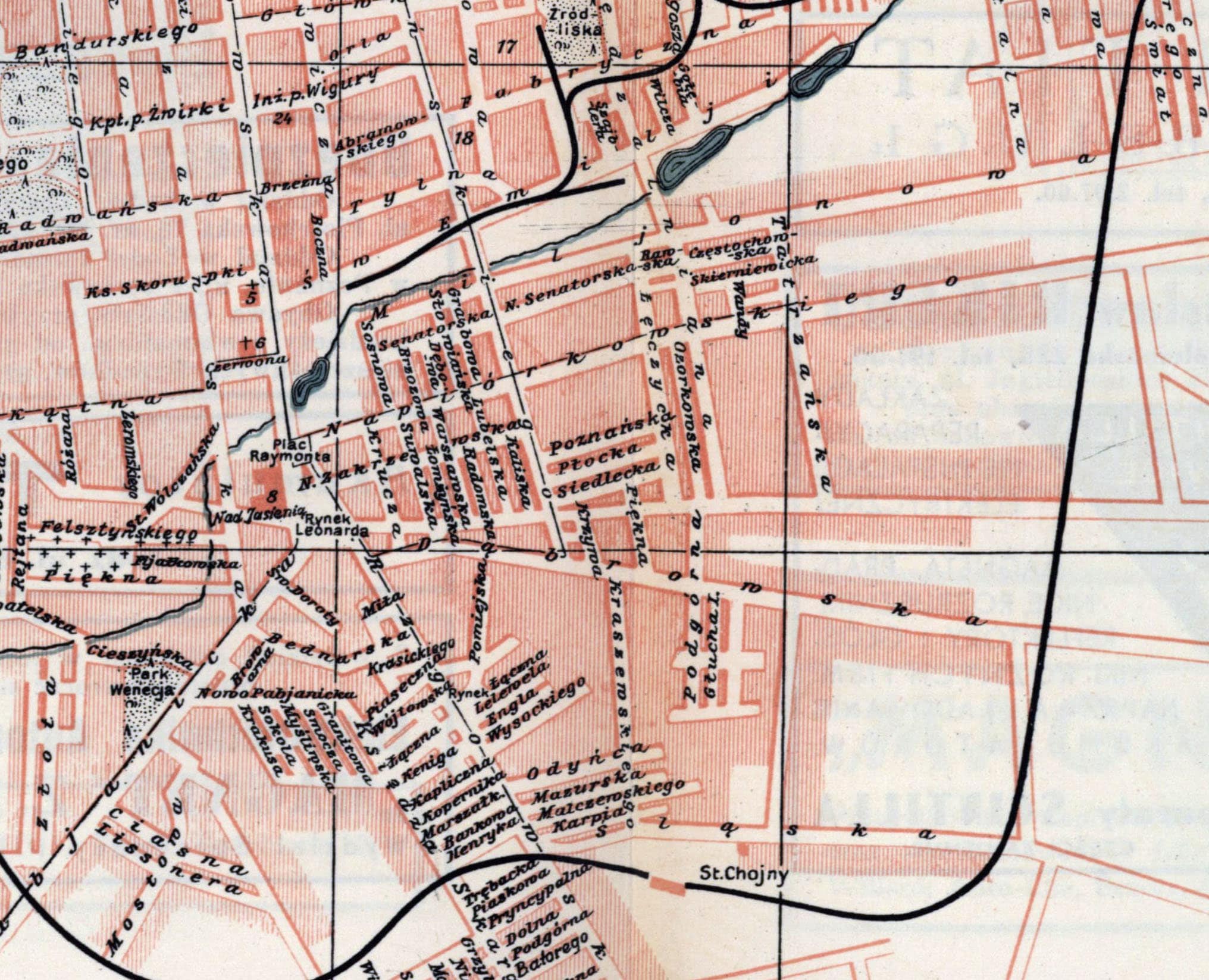 Lodz Map, Old Map of Lodz, Old Lodz Map, Retro Lodz Map, Vintage Lodz ...