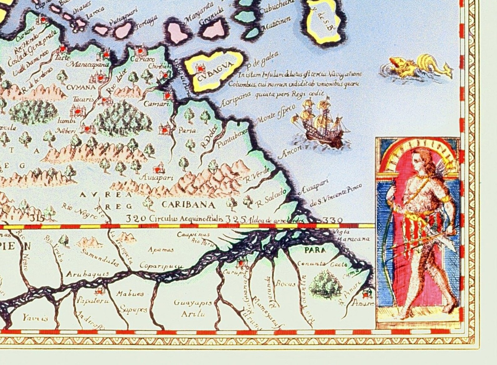 Caribbean Islands and Florida Map, Ancient Maps, Antique Map, Map Wall ...