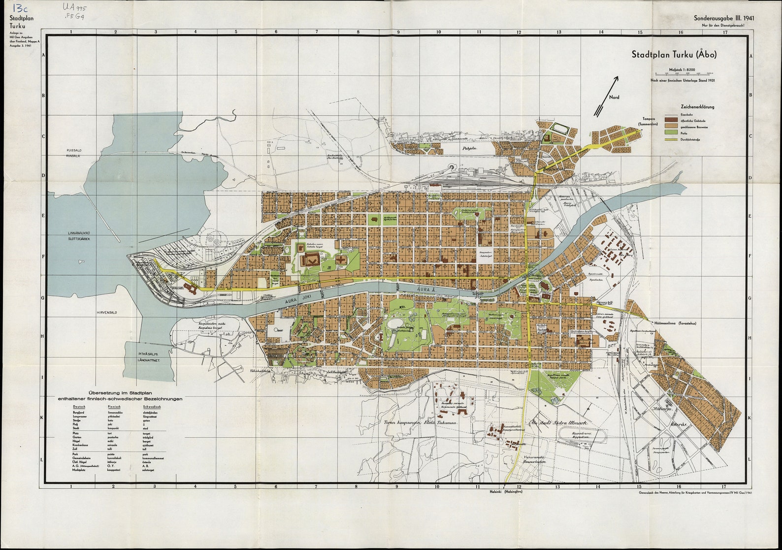 Turku Map, Turku Print, Turku Poster, Turku Maps, Turku Plan, Turku ...