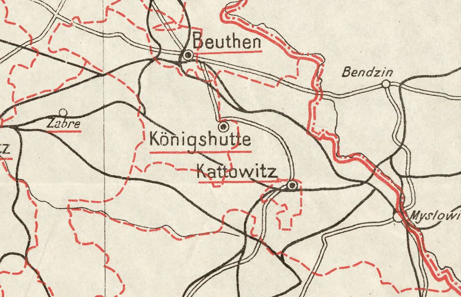 Silesia Map, Map of Silesia, Old Silesia Map, Retro Silesia Map, Map of ...