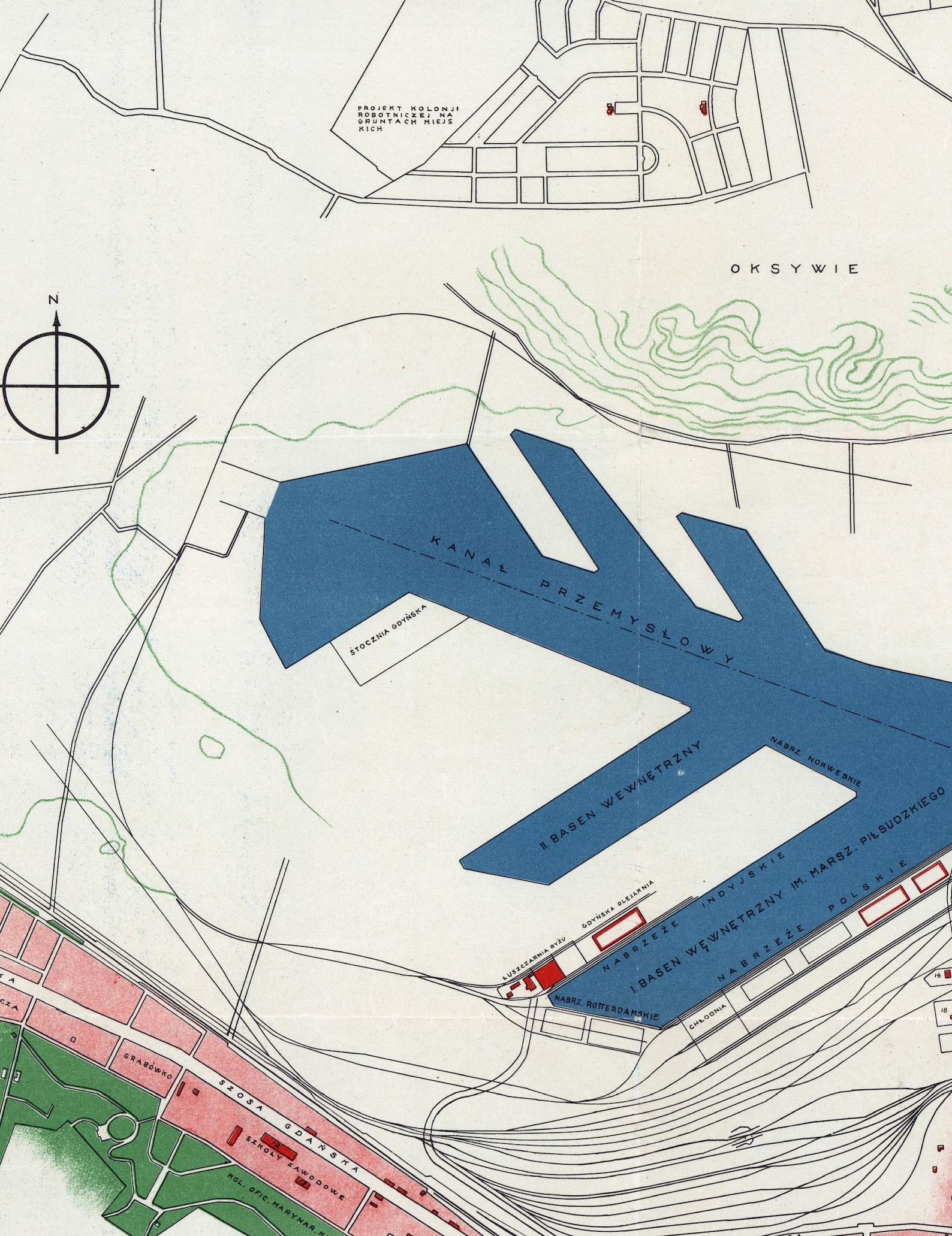 Gdynia Map Gdynia City Print Europe Map Map of Poland Map Art Poland ...