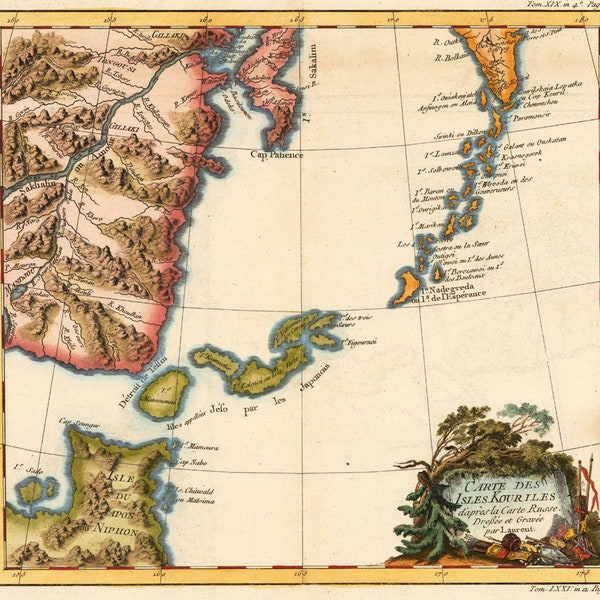 Vintage Map World Map 1760 - Etsy