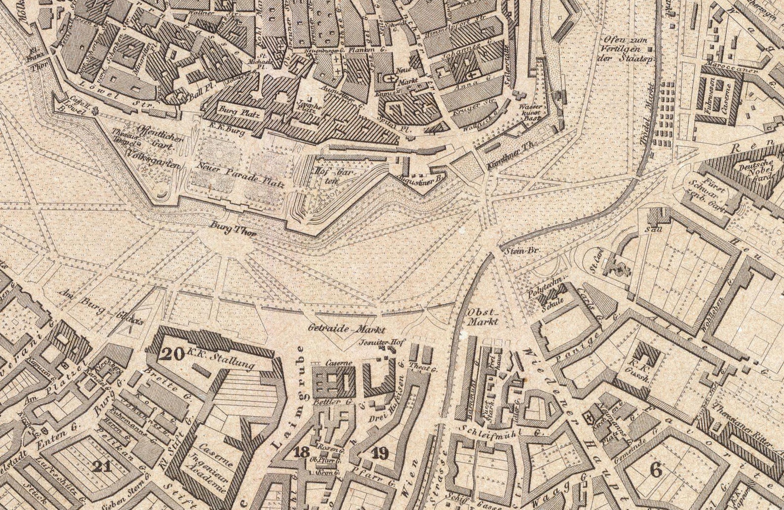 Vienna Map, Wien Map, Map of Wien, Wien Plan, Old Wien Map, Austria Map ...