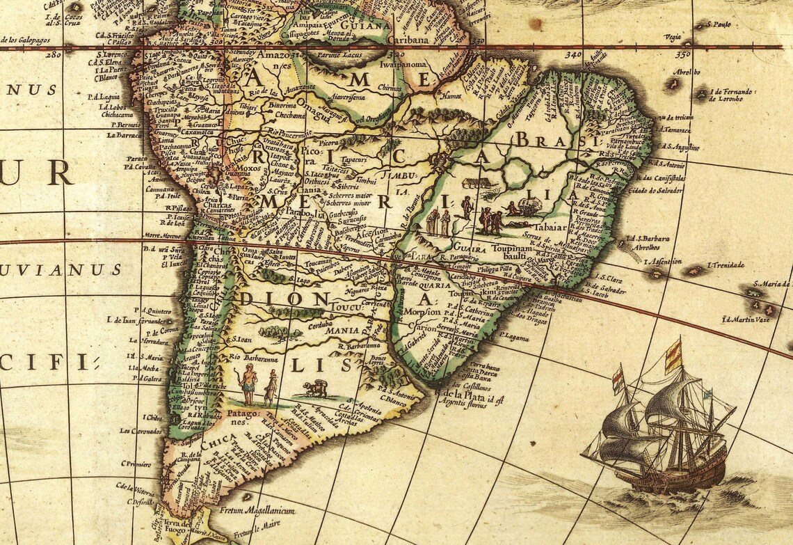 Old Map of America, America Map, Old USA Map, Old US Map, Vintage Map ...