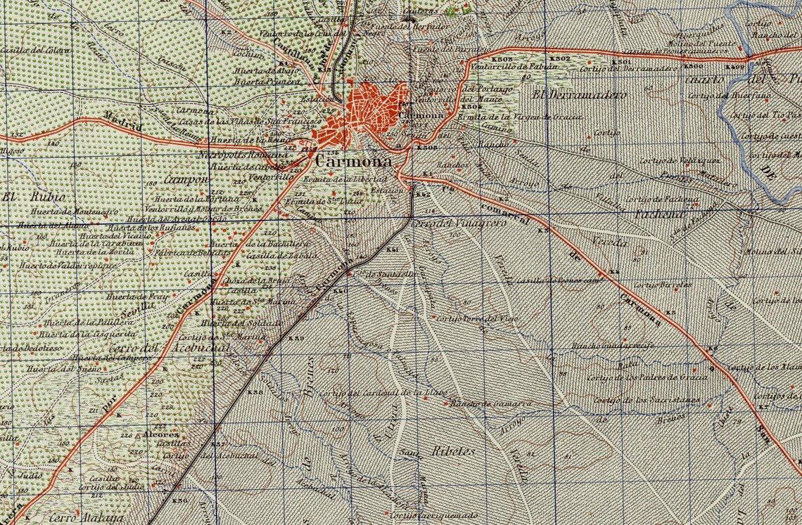 Carmona Map, Map of Carmona, Carmona Plan, Carmona Spain, Carmona ...