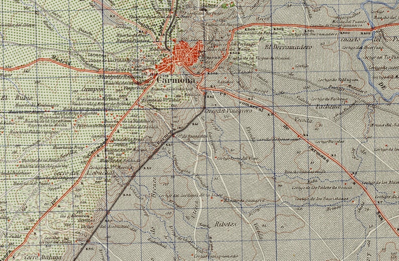 Carmona Map, Map of Carmona, Carmona Plan, Carmona Spain, Carmona ...