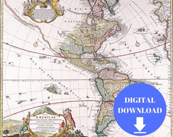 Old Map of America, America Map, Old USA Map, Old US Map, Vintage Map ...