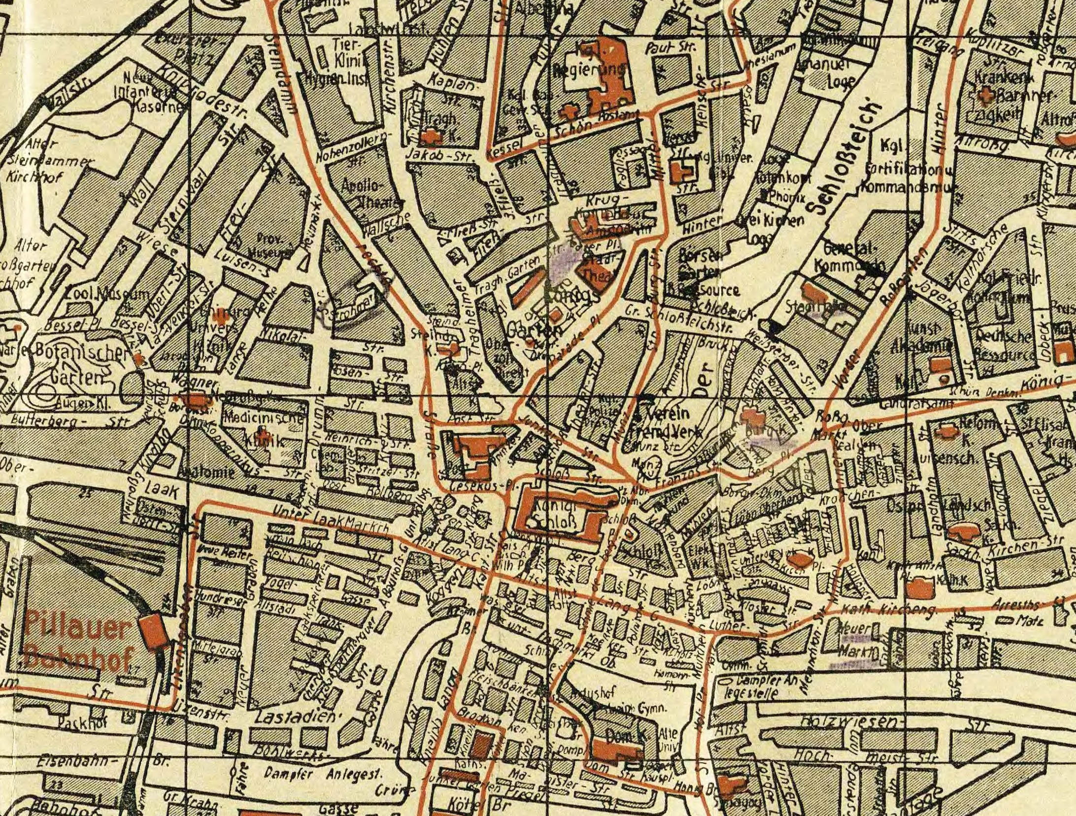 Königsberg Mapa, Mapa de Königsberg, Plan Königsberg, Königsberg Print ...