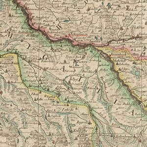 Old Latvia Map, Courland Map, Kurlandia Map, Inflanty Map, Polish ...