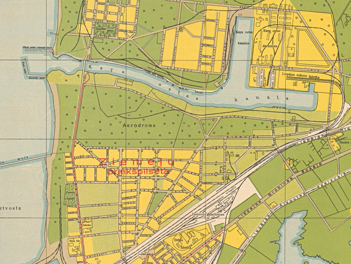 Liepaja Map, Map of Liepaja, Liepaja Plan, Liepaja City Plan, Liepaja ...