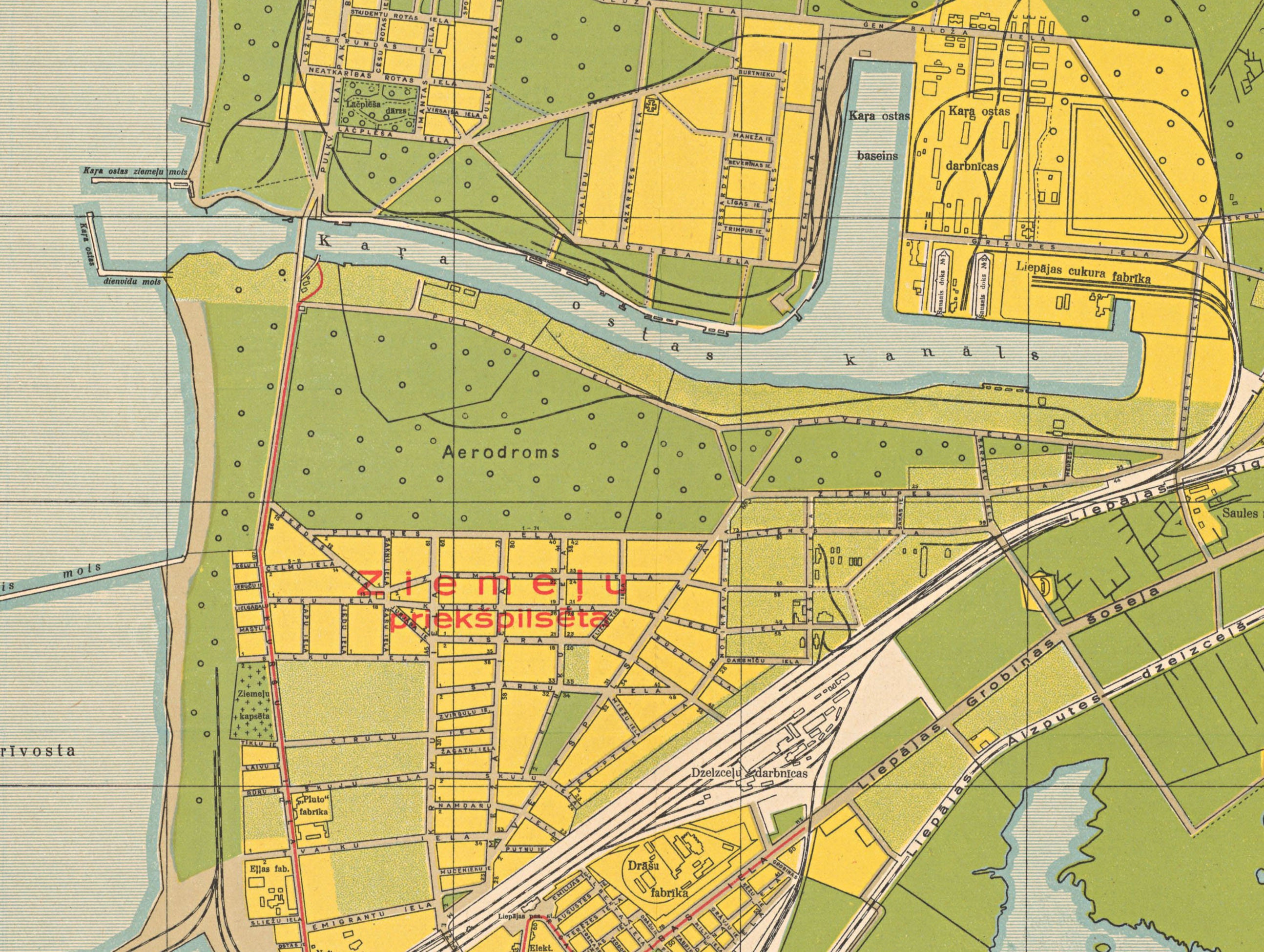 Liepaja Map, Map of Liepaja, Liepaja Plan, Liepaja City Plan, Liepaja ...