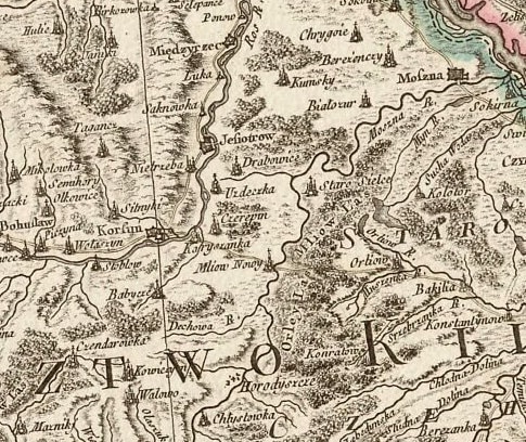 Map of the Borders of Poland and Russia Southern Ukraine and - Etsy