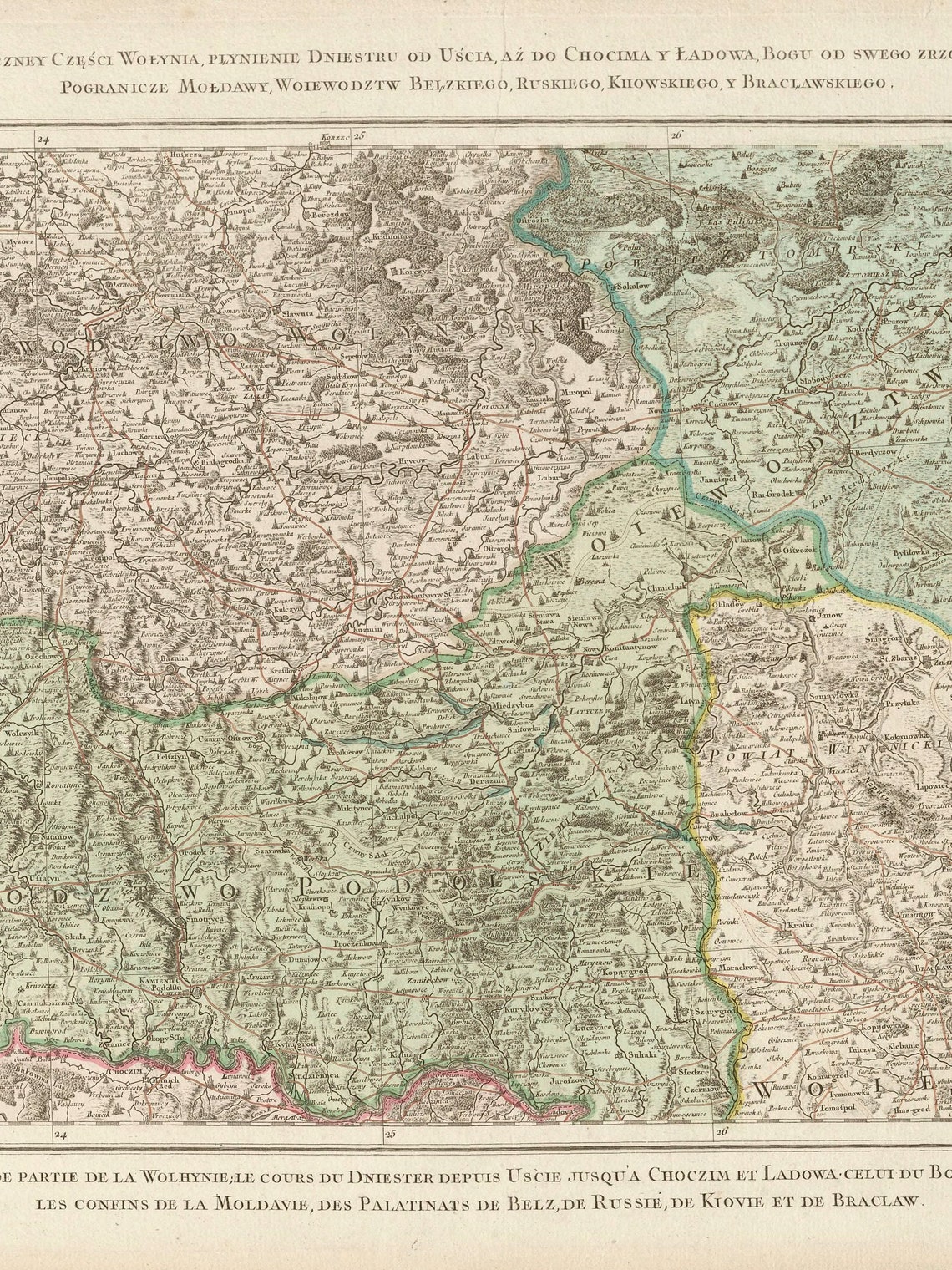 Map of Podolia, a Large Part of Volhynia, Map of Poland, Poland Map ...