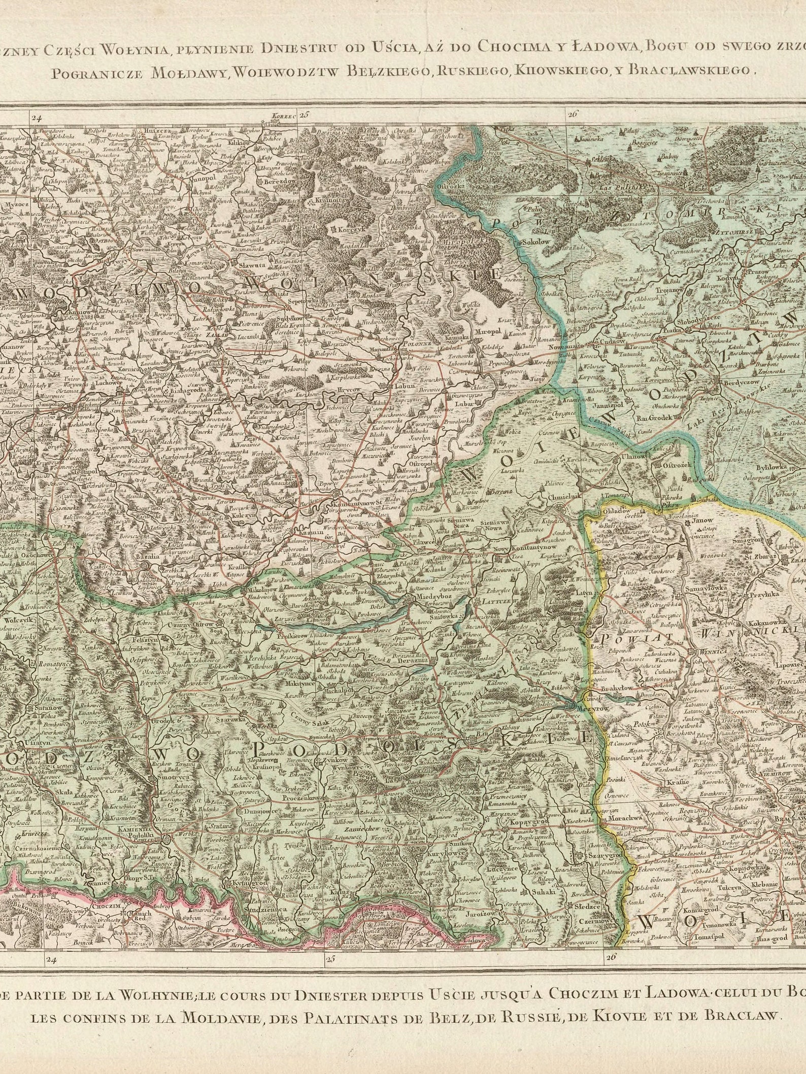 Map of Podolia, a Large Part of Volhynia, Map of Poland, Poland Map ...