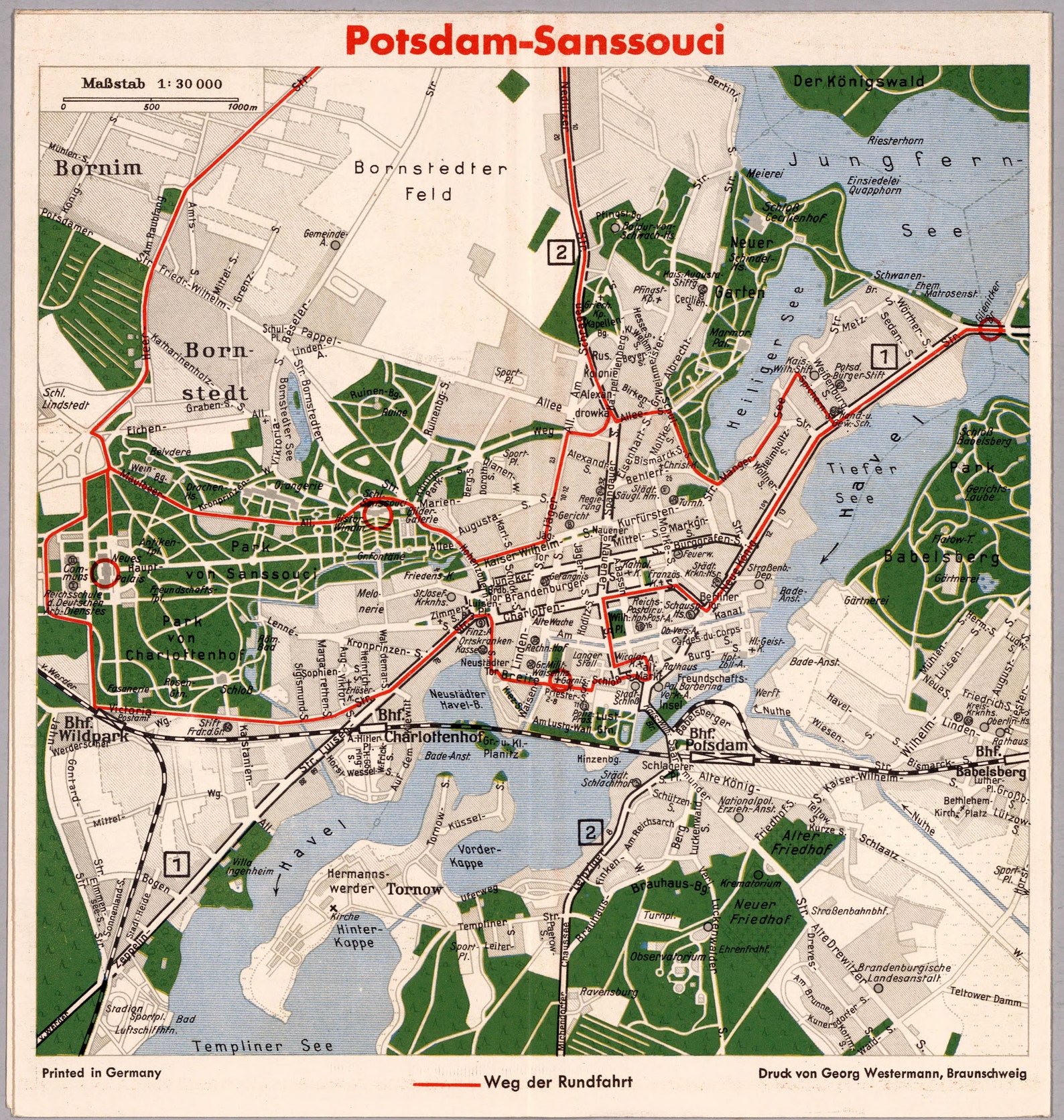 Potsdam Karte, Potsdam Stadtplan, Potsdam Stadtkarte, Potsdam Map, Map ...