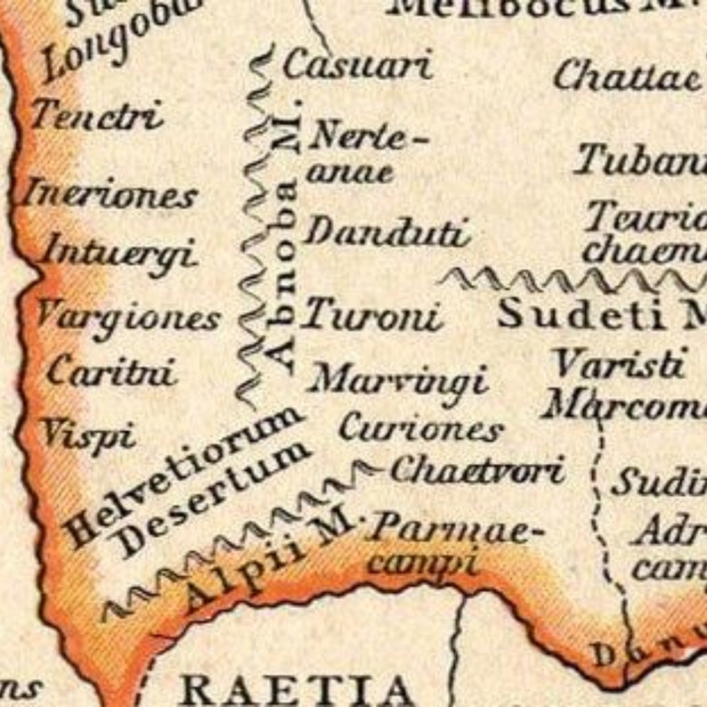 Map of Germany According to Ptolemy, Germany Map, Map of Germany, Old ...