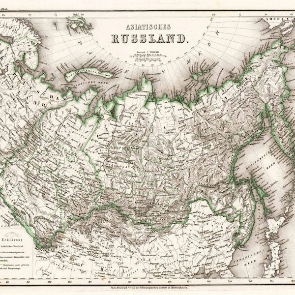 Russia Map - Etsy