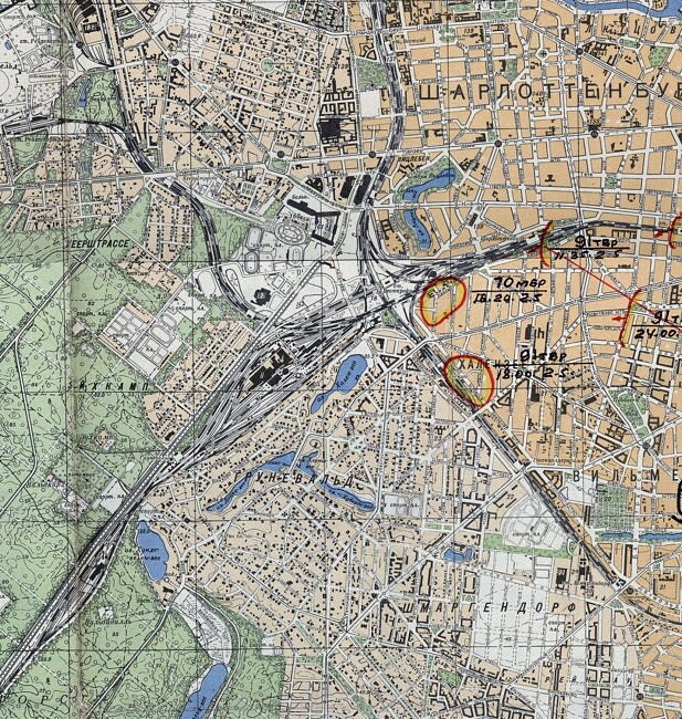 Soviet Berlin Map, War Berlin Map, Soviet Map of Berlin, Russian Map of ...
