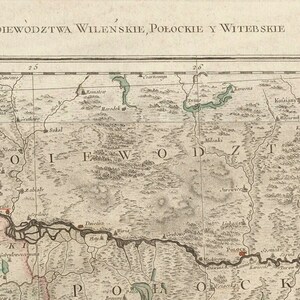 Old Map of Poland, Rizzi Zannoni, Carte De La Pologne, Wilno Map ...
