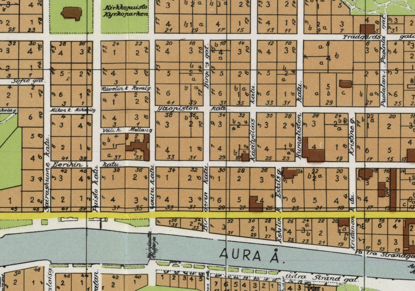 Turku Map, Turku Print, Turku Poster, Turku Maps, Turku Plan, Turku ...