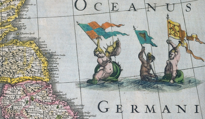 Map of Great Britain, Map of England, Map of UK, Old Map of Europe ...