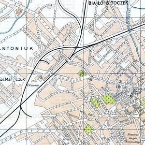 Białystok Map, Map of Bialystok, Bialystok Print, Bialystok Poster ...
