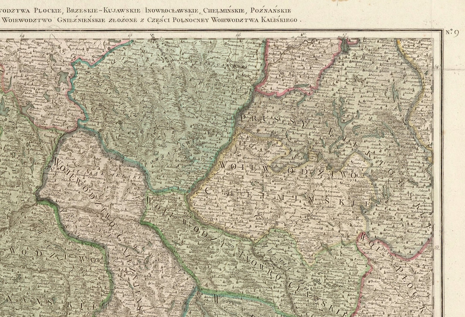 Old Map of Poland, Rizzi Zannoni, Carte De La Pologne, Poland Map ...