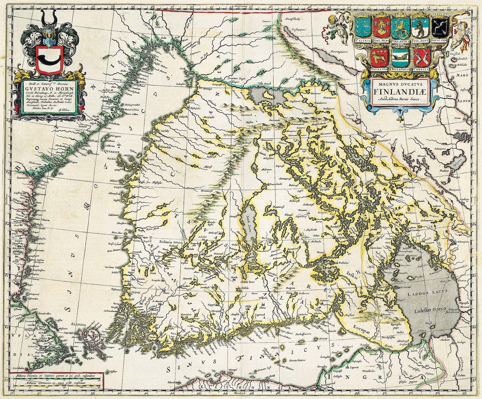 Old Map of Finland, Finland Map, Old Finland Map, Map of Finland ...