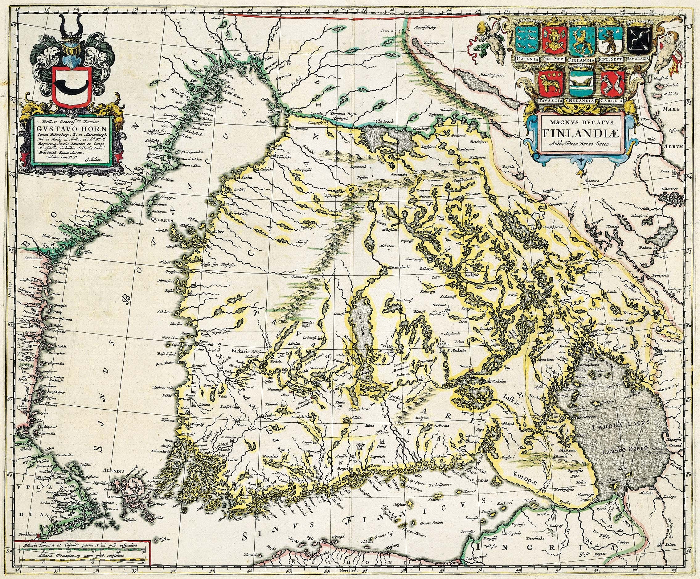 Old Map of Finland, Finland Map, Old Finland Map, Map of Finland ...