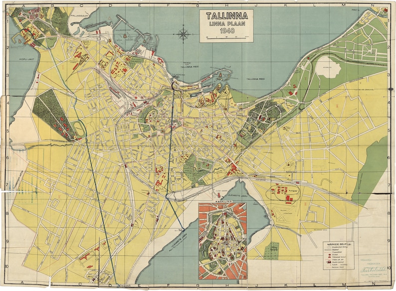 Mapa de Tallinn, Mapa de Tallinn, Planta de Tallinn, Planta de Tallinn ...